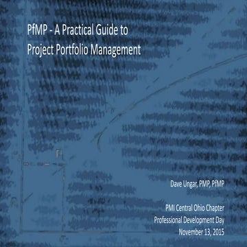 PfMP - A Practical Guide to Project Portfolio Management | PPTX