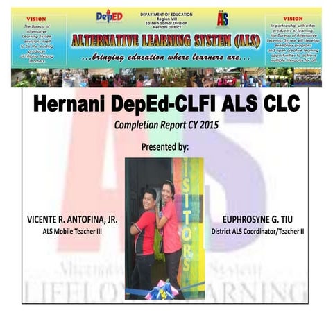 2015 HERNANI DepEd-Cebuana Lhuillier ALS CLC Picto-Narrative Year End ...