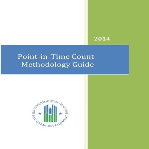 2015 Point-in-Time HUD Methodology & Guide | PDF