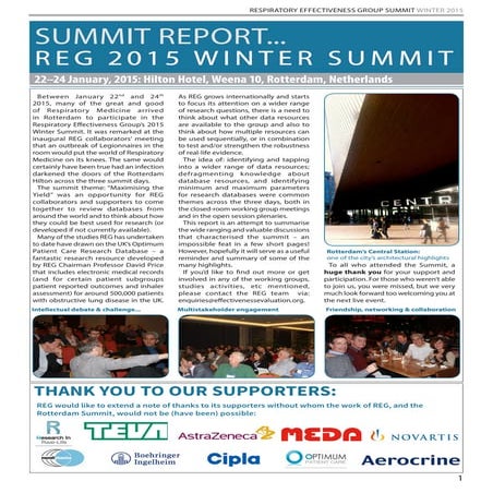 REG 2015 Winter Summit | PDF
