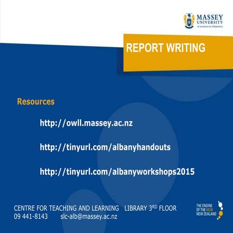 2015 report writing | PPT