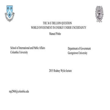 2015 Rodney Wylie Lecture Slides | PPT