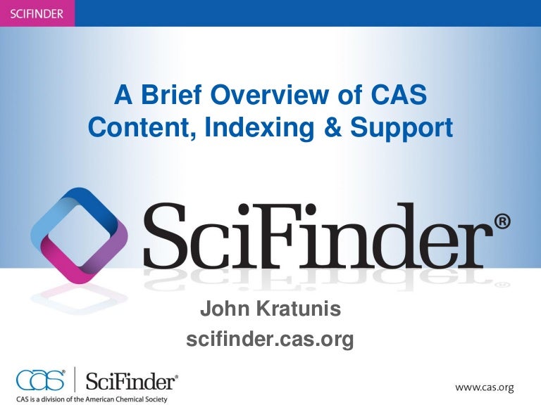Scifinder Cas