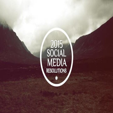 2015 Social Media Resolutions | PPT