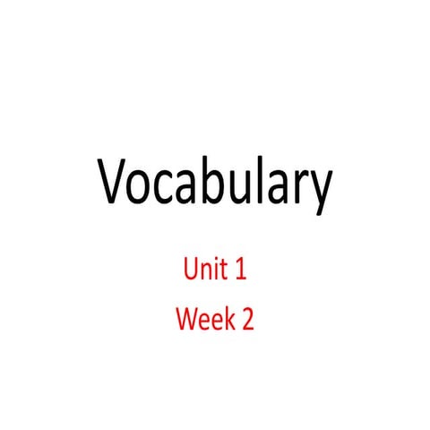 2015 unit 1 week 1 gr 2 | PPT