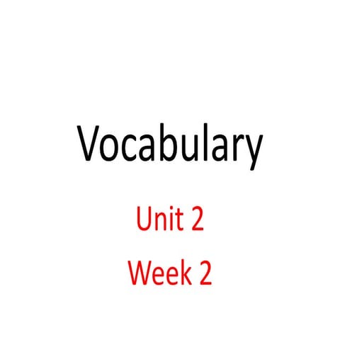 2015 unit 2 week 2 | PPT