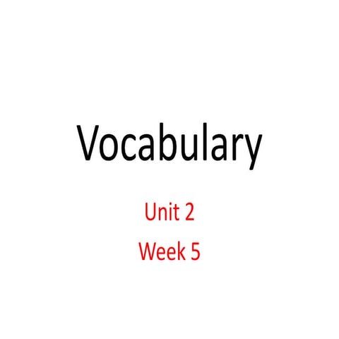 2015 unit 2 week 5 gr 2 | PPTX