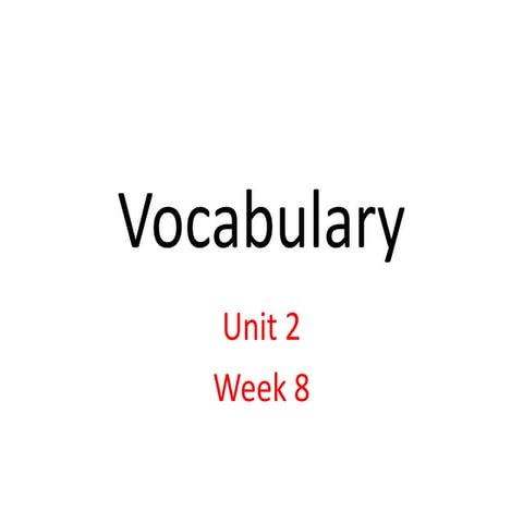 2015 unit 2 week 8 | PPT