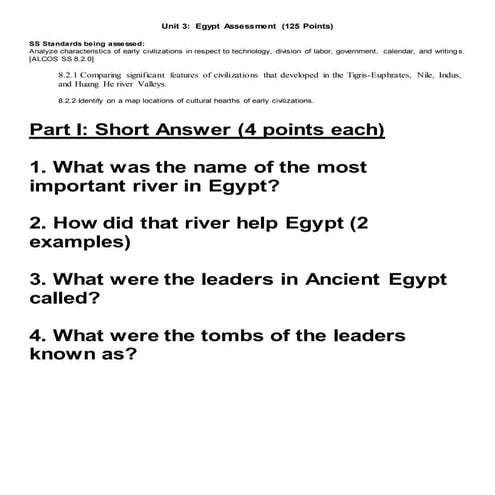 2015 unit 3 egypt assessment for blog | PDF