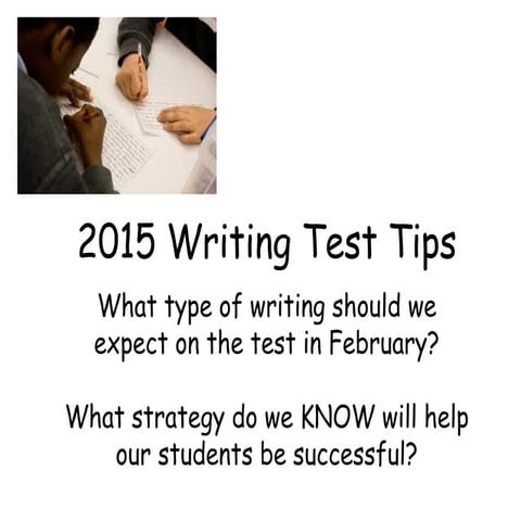 Chris Collier's 2015 OK Writing Test Tips | PPT