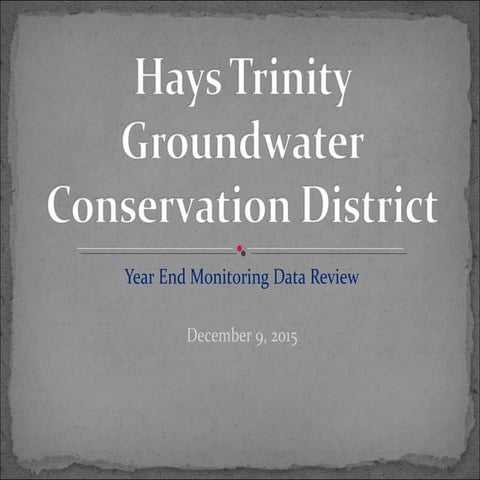 2015 Year End Monitoring Program | PPT