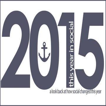 2015 Year in Social Media | PPTX | Social Networking | Internet