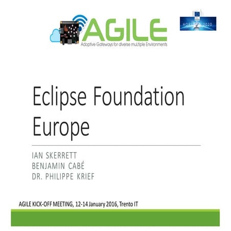 Eclipse Foundation contribution to the AGILE-IoT project | PDF | Computer Software and ...