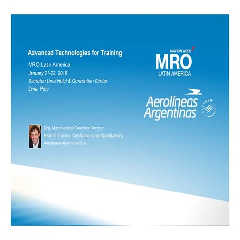 Advanced Technologies for Training | PPT