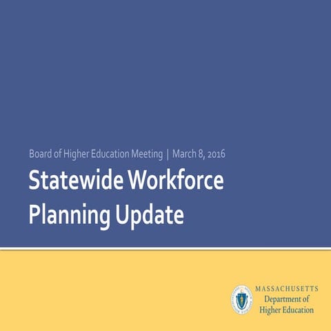 Statewide Workforce Planning Update | PPTX