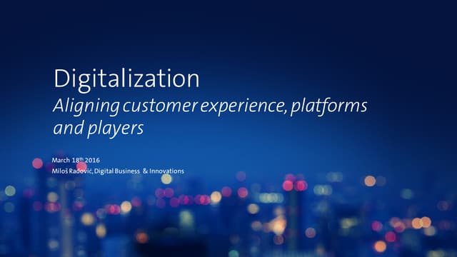 Digitalization | PPTX
