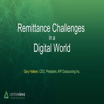 Remittance Challenges in a Digital World | PPT