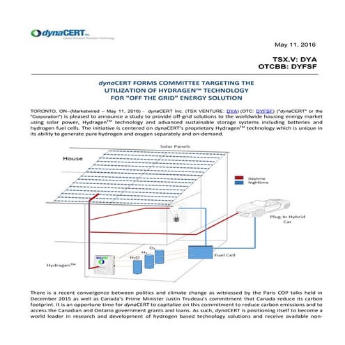 dynaCERT Provides Updates on Homologation and Product Launch in Europe ...