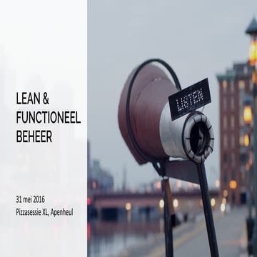 Lean & Functioneel Beheer | PDF