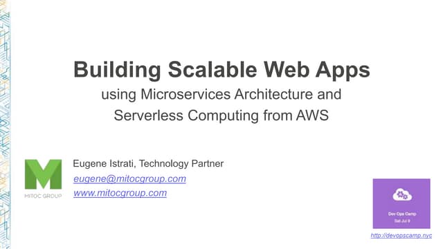 Building Scalable Web Applications Using Microservices Architecture And