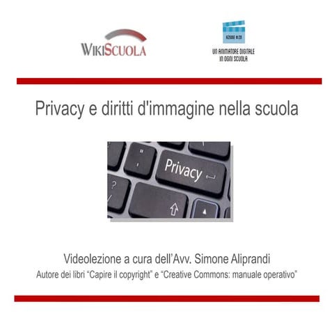 Privacy e diritti d'immagine nella scuola (luglio 2016) | PDF
