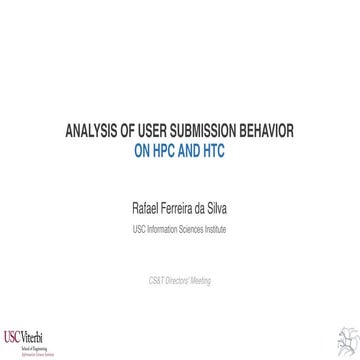 Analysis Of User Submission Behavior On Hpc And Htc Ppt 1580
