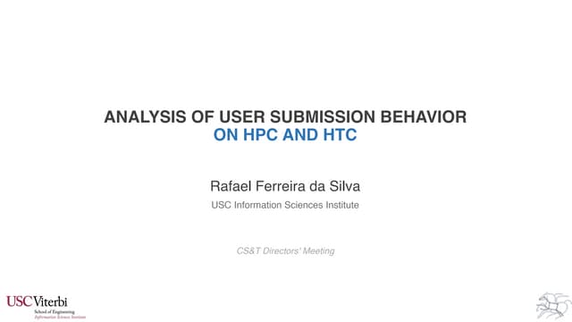 Analysis Of User Submission Behavior On Hpc And Htc Ppt 1580