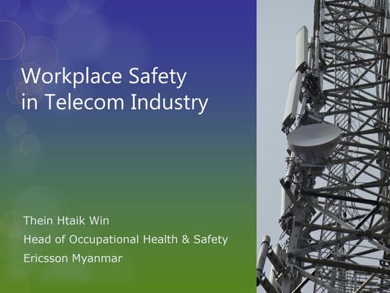 Environmental health and safety guidelines for telecom | PDF ...
