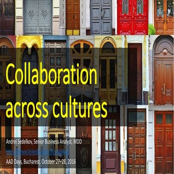 Collaboration across cultures | PPTX
