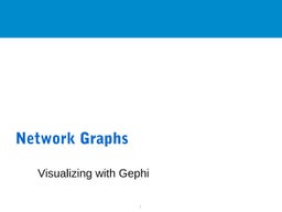 Basics Gephi Tutorial | PPT