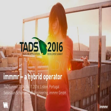 immmr – a hybrid operator model, Sebastian Schumann, immmr | PDF