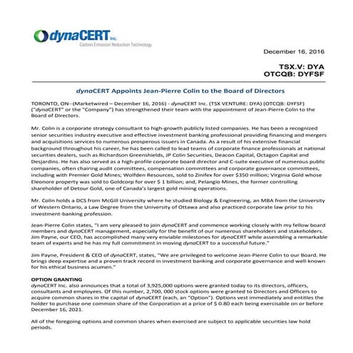 dynaCERT Provides Updates on Homologation and Product Launch in Europe ...