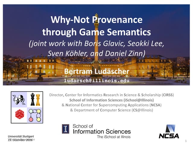 Why Not Provenance Through Game Semantics Ppt