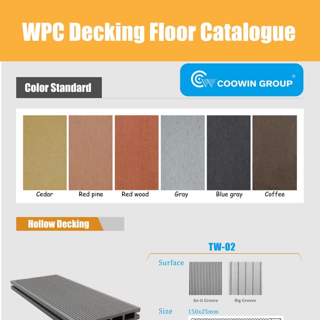 COOWIN Outdoor WPC Decking Floor Catelog | PDF