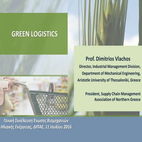 Green Logistics | PDF