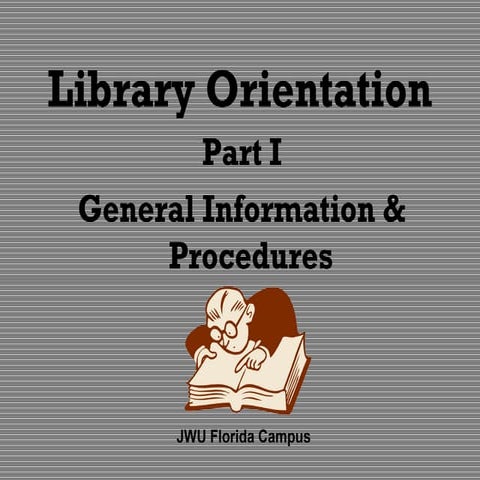 Library orientation | PPT