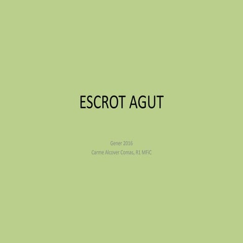 Escrot agut | PPTX
