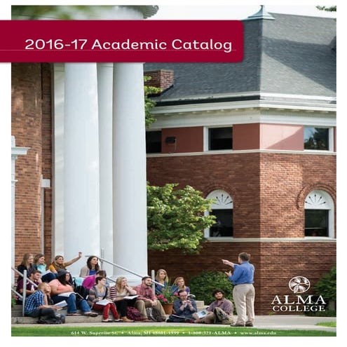 Alma College academic-catalog | PDF | College Education | Education