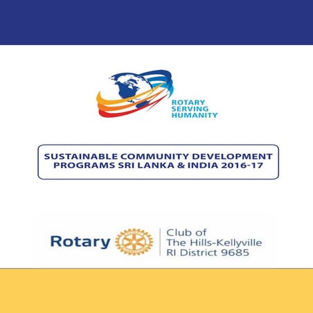 Sustainable Community Development Programs in Sri Lanka and India | PDF
