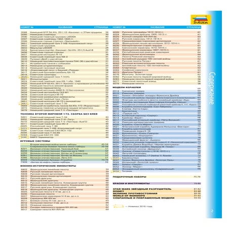 Звезда каталог сборные модели 2016 | PDF