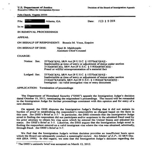 BIA Remands of Immigration Judge Earle Wilson from 01/01/2014 to 05/26 ...