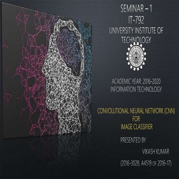 Convolutional neural network | PPTX