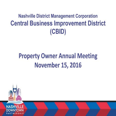 2016 CBID Annual Meeting Presentation | PPTX