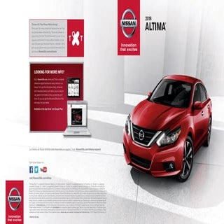 2016 Nissan Altima Brochure | Nissan Dealer in Yonkers NY | PDF