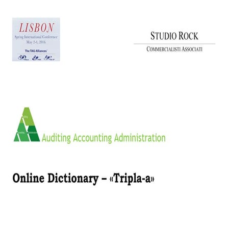 2016 - Studio Rock - Triple A Dictionary | PDF