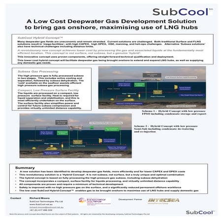 2016 SubCool & INTECSEA Low Cost Hybrid Deepwater Gas Concept | PDF