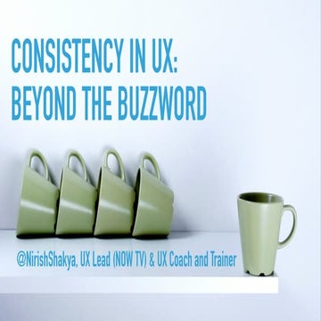 Consistency in UX | PPT