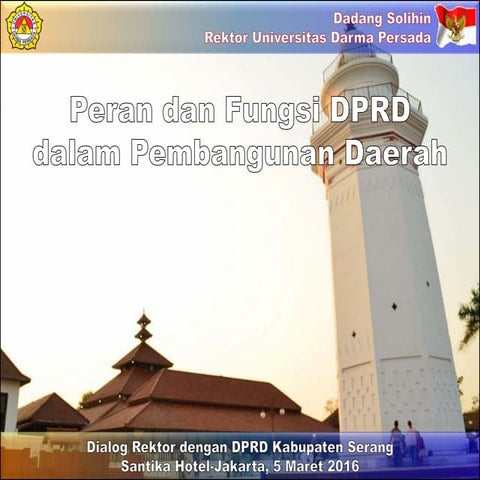 Peran dan Fungsi DPRD dalam Pembangunan Daerah | PDF