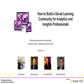 How to Build a Social Learning Community for Analytics and Insights ...