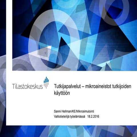 Tutkijapalvelut, Sanni-Sandra Hellman | PDF